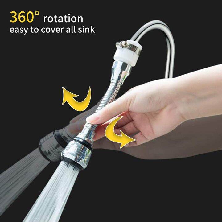 Water Saving Tap Aerator 360° Faucet Swivel End Diffuser Adapter ...