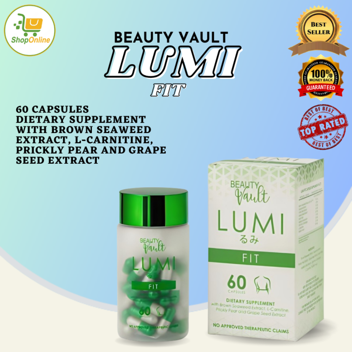 Lumi Fit by Beauty Vault / 60 CAPSULES DIETARY SUPPLEMENT with Brown ...