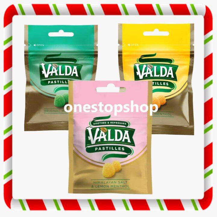 Valda Pastilles Lemon Menthol/Original Menthol/Himalayan Salt 20g ...