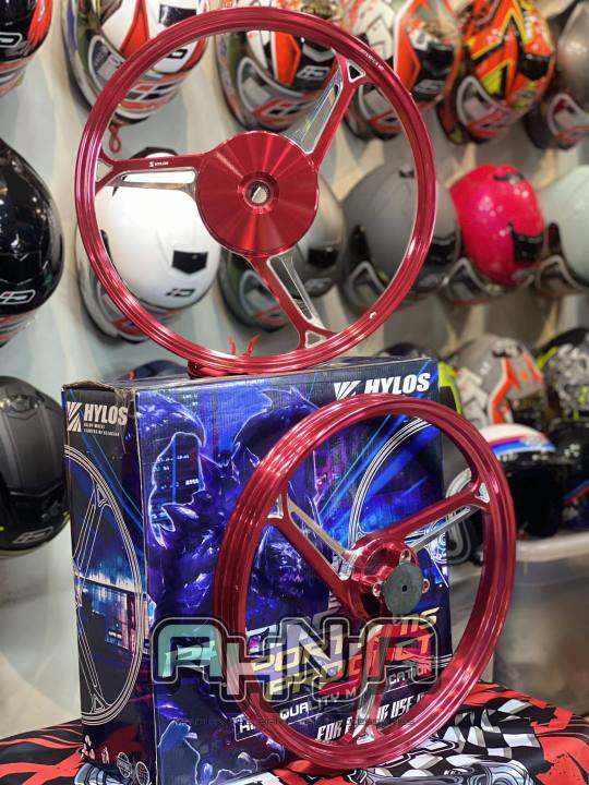 ORIGINAL HYLOS 17S 3-SPOKES CNC MAGS CLICK 125 150 / MIO SPORTY ...