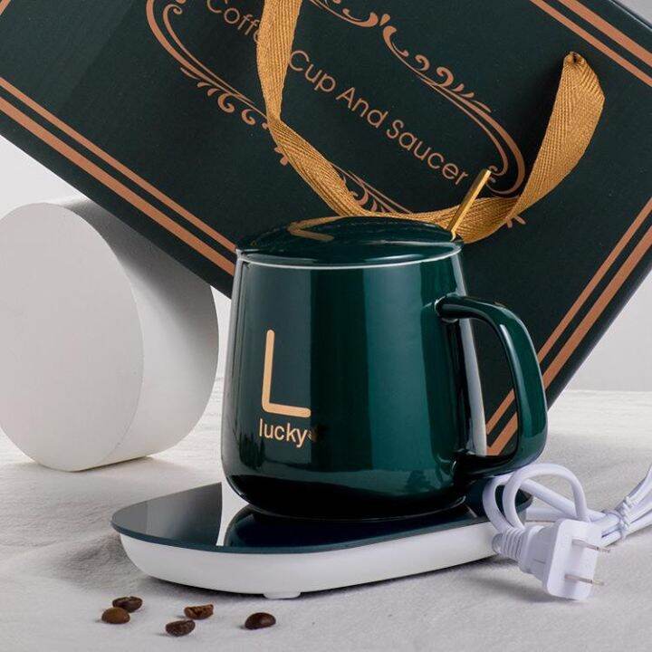 [LY] Gelas Set Keramik Cangkir Set Lengkap Dengan Alat Pemanas / Mug ...