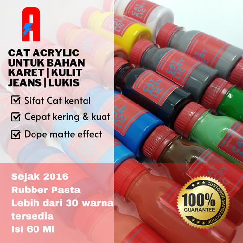 CAT ACRYLIC UNTUK SEPATU TAS TOPI LUKIS SEMUA BAHAN CAT KENTAL SIFAT ...