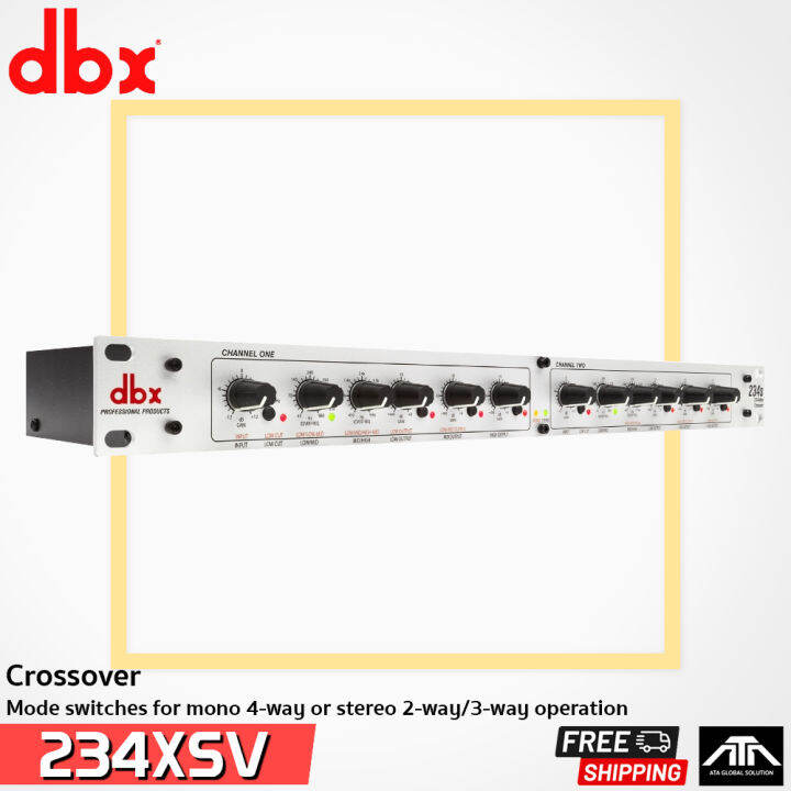 Crossover DBX 234XSV เครื่องแยกสัญญาณเสียง ครอสโอเวอร์ 2/3 ทาง แบบ ...