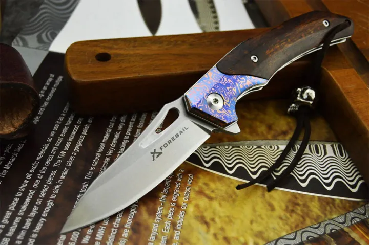 มีดพับ (pocket knife) มีดแคมป์ Foresail FS0906-M390 มีดสนาม มีดพก มีด ...