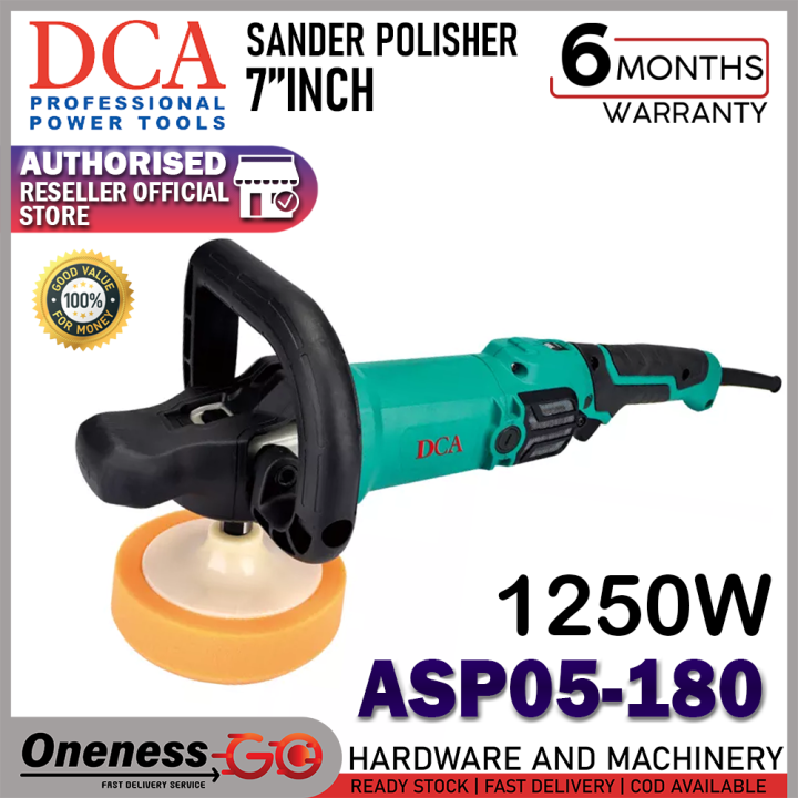 ''DCA'' SANDER POLISHER VARIABLE SPEED -7'' / 1250W - ASP05-180 (S1P ...
