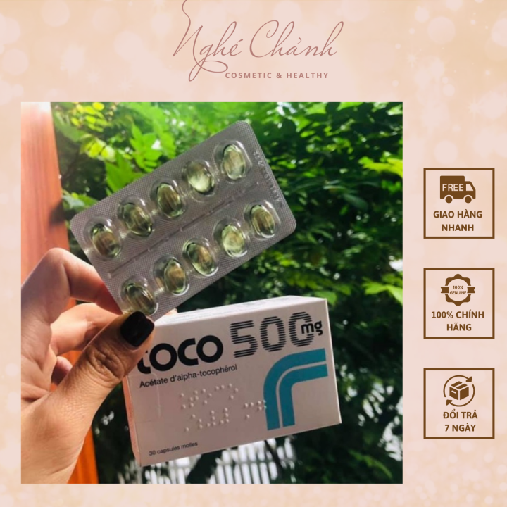 Viên Uống Vitamin E Toco 500mg Chống Lão Hóa Cân Bằng Nội Tiết Tố Hàng ...