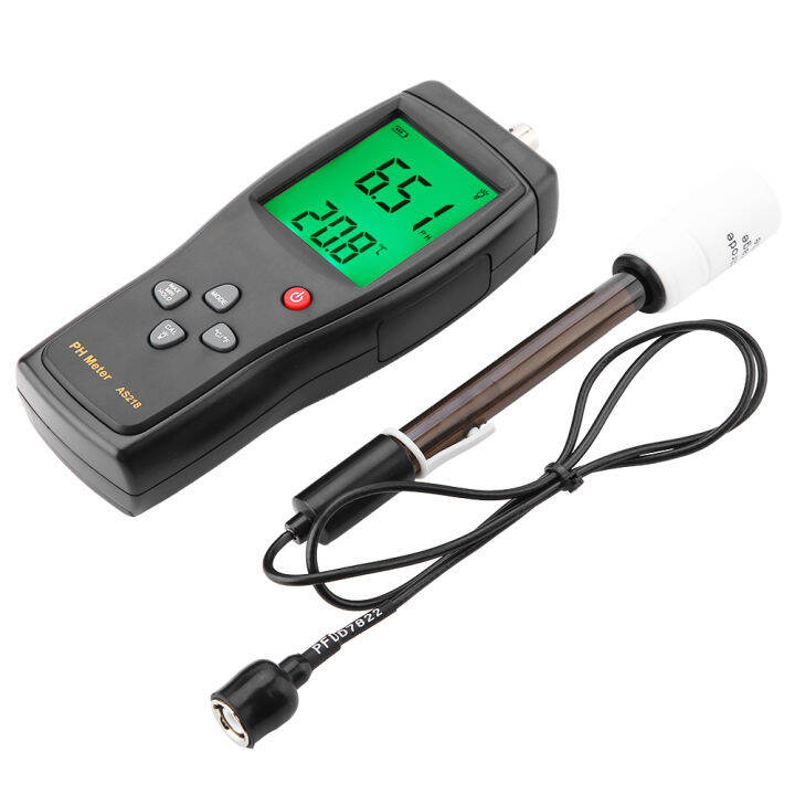 Smart Sensor AS218 Digital PH Meter Range 0.00~14.00pH Water PH Acidity ...