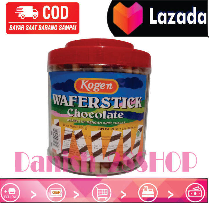 Waferstick/astor kogen/makanan ringan toples 600gr | Lazada Indonesia