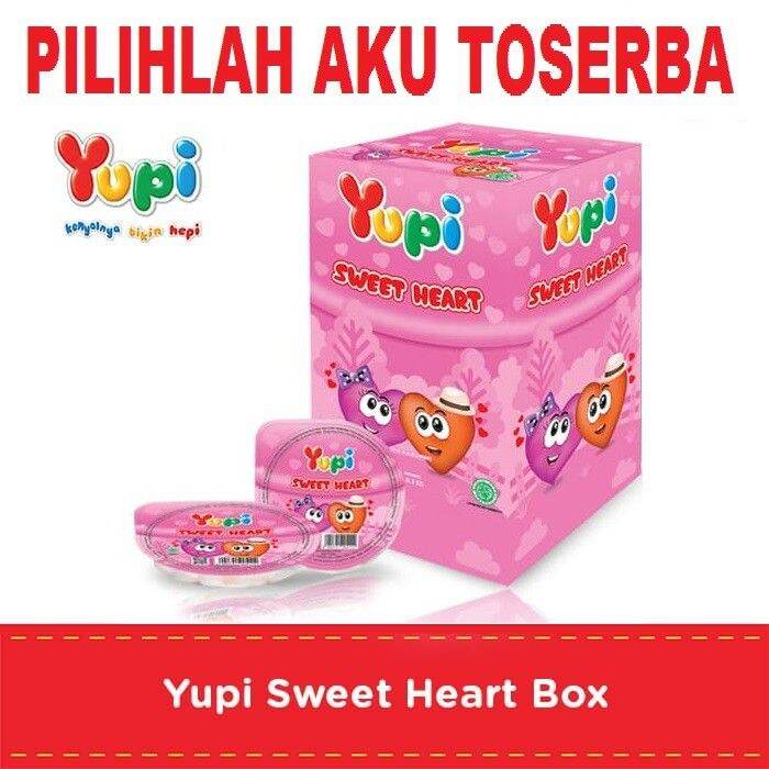 YUPI SWEET HEART BOX isi 12 PCS - ( HARGA PER BOX ) | Lazada Indonesia
