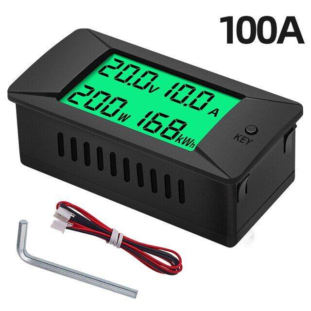 Dc0-300v Digital Voltmeter Voltage Power Energy Meter Led Dc Ampermeter ...