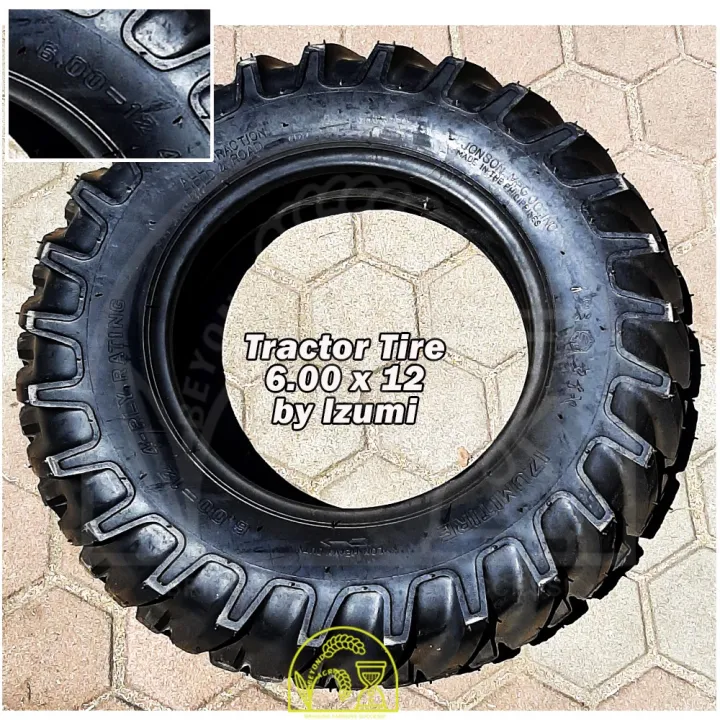 Tractor tire for Kuliglig , Transmission , Hand Tractor 600x12 by IZUMI ...
