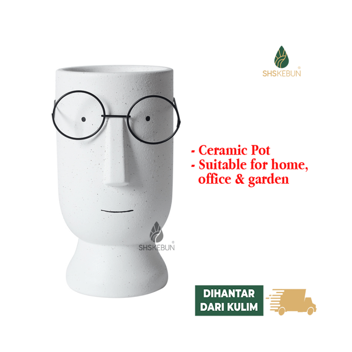 Pasu Bunga Seramik Tinggi Pasu Seramik Ceramic Pot Nordic Artistic Tall ...