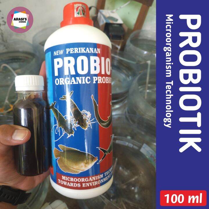 Probiotik Cair Bakteri Fermentasi Aquarium Kolam Ikan 100ml | Lazada ...
