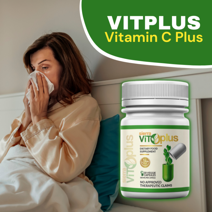 "Stronger Immunity, Healthier Body 💪 ️" All-Natural 1 Bottle (30 Veggie Capsules) Vitamin C Plus ...