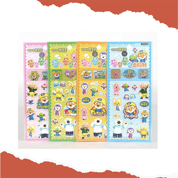 [Daiso] Pororo Kids Sticker Collection | Lazada PH