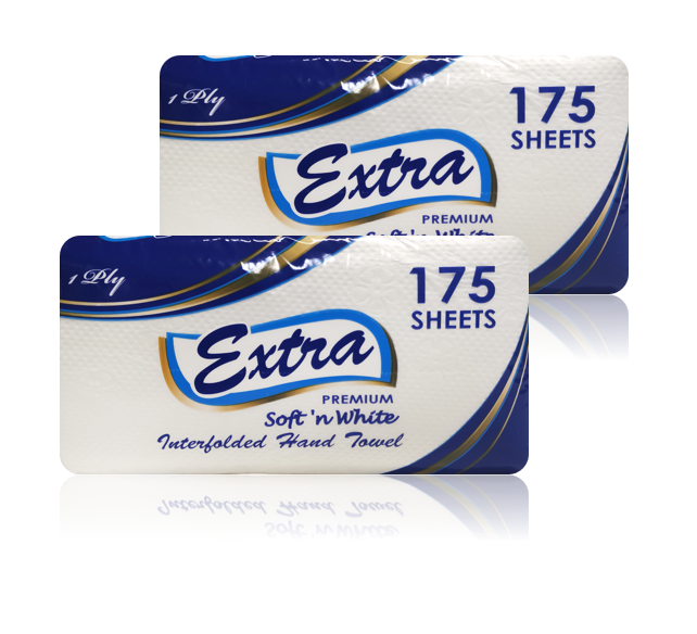 Extra Interfolded Hand Towel 175 sheets - Pack of 2 | Lazada PH