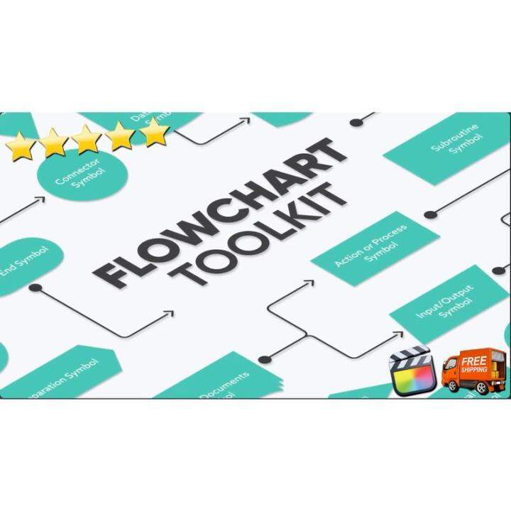 Flowchart Toolkit Final Cut Pro X FCPX M1 plugin effect title titles ...