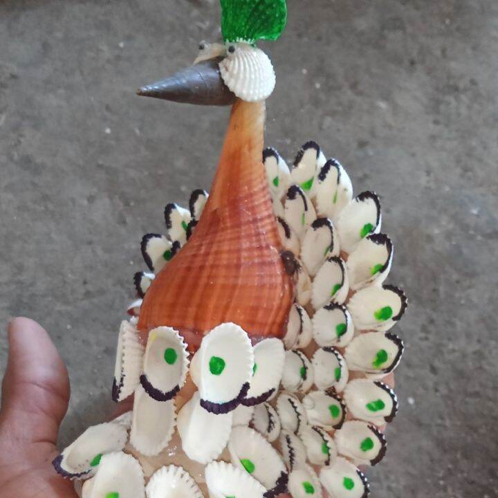 Kerajinan kerang motif burung-prakarya sekolah-hiasan dinding-Bisa ...