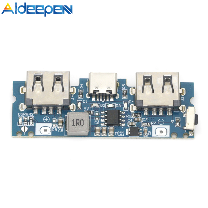 Aideepen 18650 Charging Board Dual USB 5V 2.4A Mobile Pow Bank Module ...