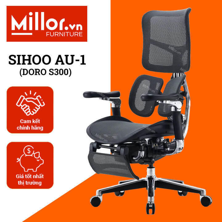 Sihoo AU-1 (Doro S300) Đen - Ghế văn phòng công thái học - Ergonomic Chair | Lazada.vn