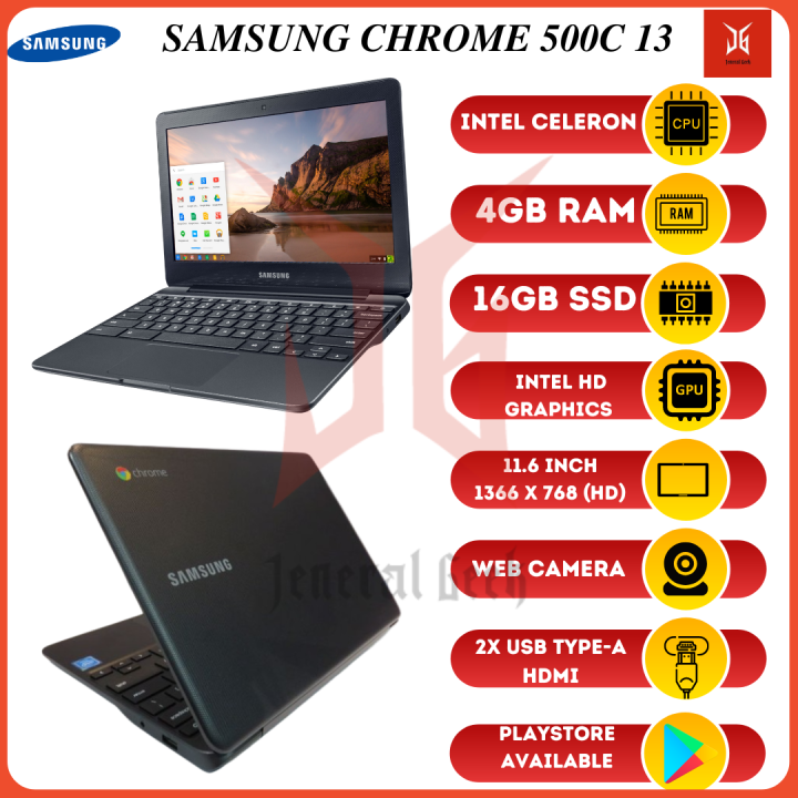 LAPTOP BAWAH RM300 Samsung Chromebook 500C Intel Celeron N3060 4GB RAM ...