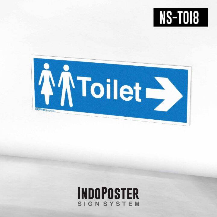 Stiker Sign Toilet Arah Kanan | Lazada Indonesia
