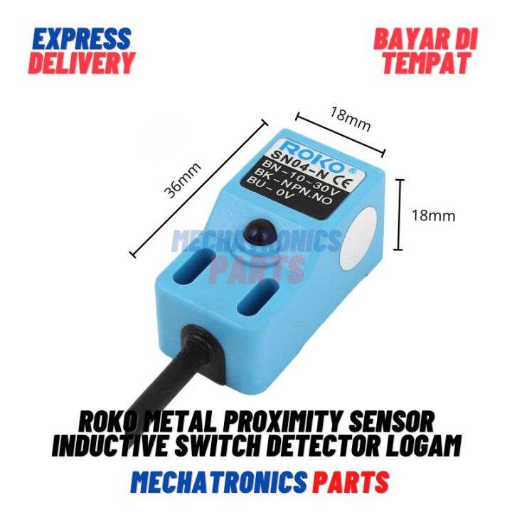 ROKO Metal Proximity Sensor Inductive Switch Detector Logam | Lazada ...
