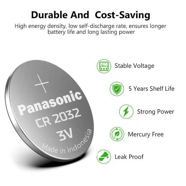ของแท้ CR2032 ถ่านกระดุม Panasonic รุ่น CR2032 / CR2025 / CR2016 / CR1632 / CR1620 / CR1616 ...