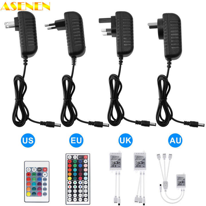 12V DC Power Supply สำหรับ Led Light Strip Power Adapter 2444 Key IR ...