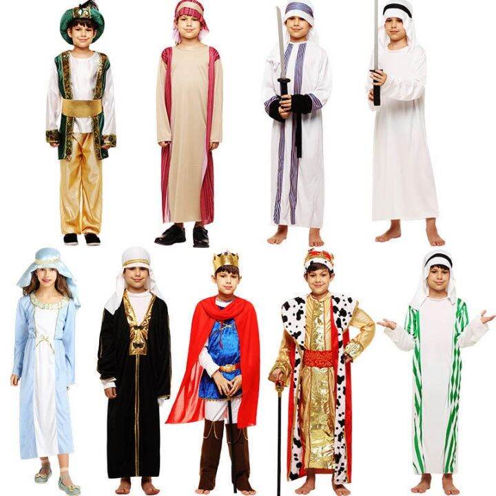 WGBChildren's cosplay Costumes Arab Prince Dress Up Muslim Arabian ...