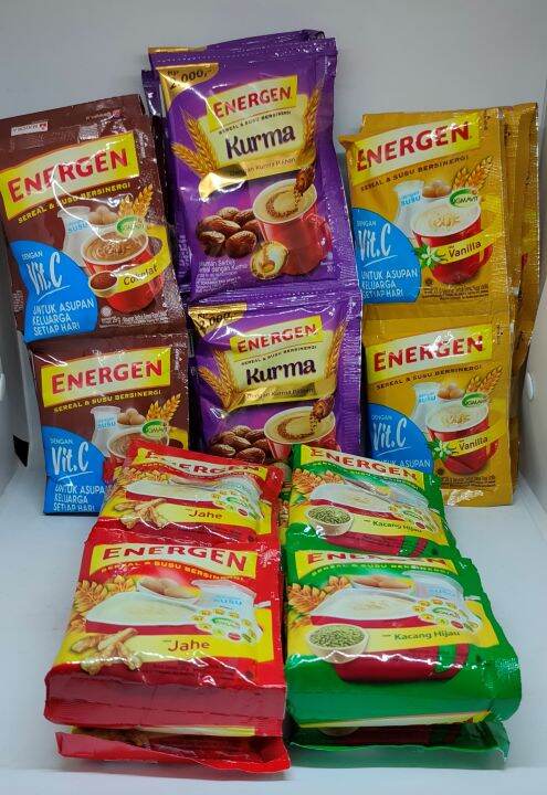energen serial assorted flavor 29g-30g | Lazada