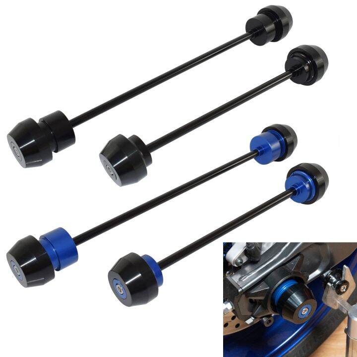 Motorcycle Front & Rear Wheel Fork Axle Guard Frame Sliders Crash Pad ...