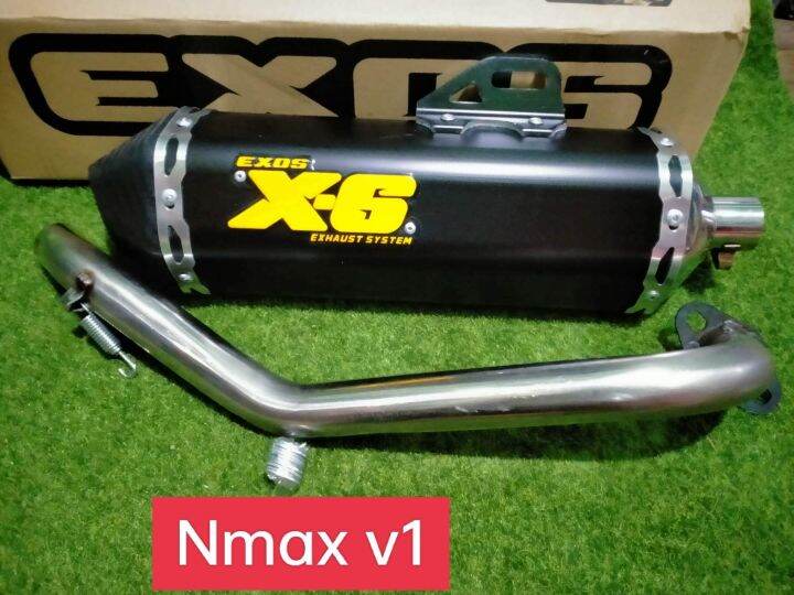 NEW EXOS X-6 PIPE FOR YAMAHA NMAX V1/ NMAX V2/Y-CONNECT/AEROX V2 ...