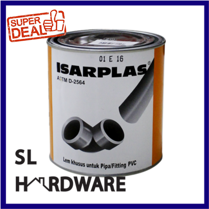 LEM PVC ISARPLAS KALENG 600 GRAM 100% ORIGINAL (SEBUTAN 1 KG) | Lazada ...