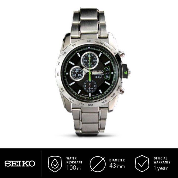Jam Tangan Pria Seiko Chronograph Quartz Stainless Steel SNAA71 ...