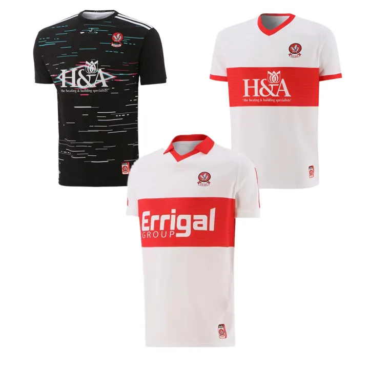2022 Derry GAA 2 Stripe เสื้อยืดบ้าน Jersey Ireland Cricket And ...