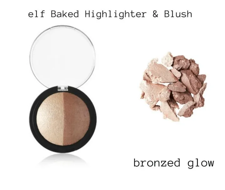 บลัชออน elf baked hightlighter Blush duo bronzed glow | Lazada.co.th