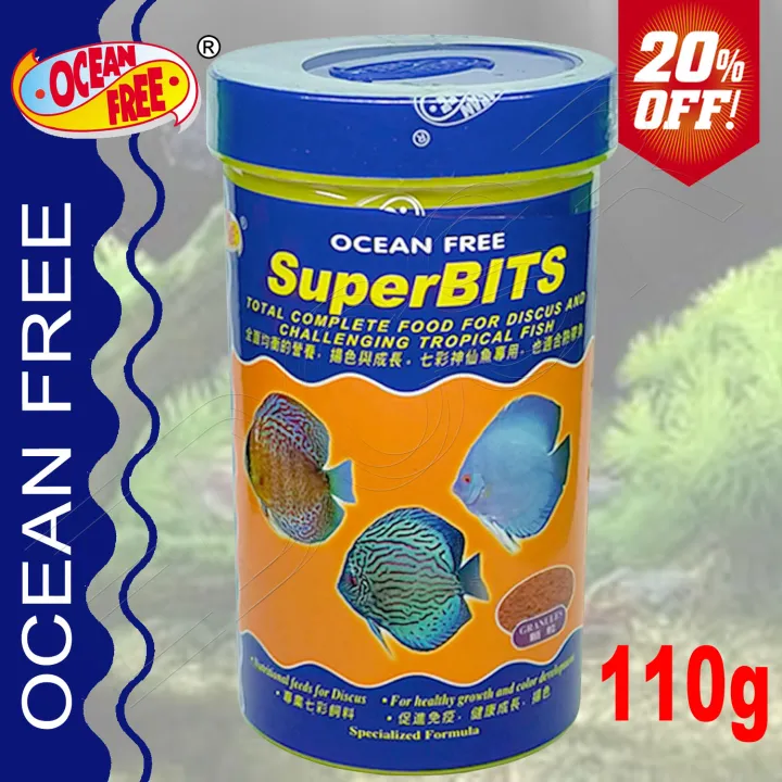 Ocean Free Super BITS Discus Fish Food - 110g | Lazada PH