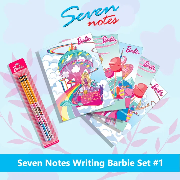 Seven Notes Writing Notebooks Barbie Set #1 | Lazada PH