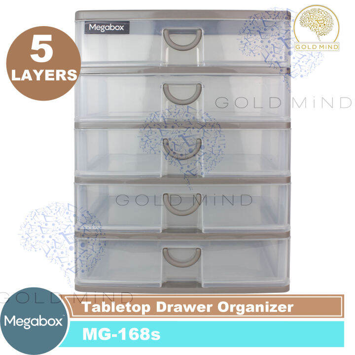 MegaBox Wide Desk Drawer 4 & 5 Layers Small | Lazada PH