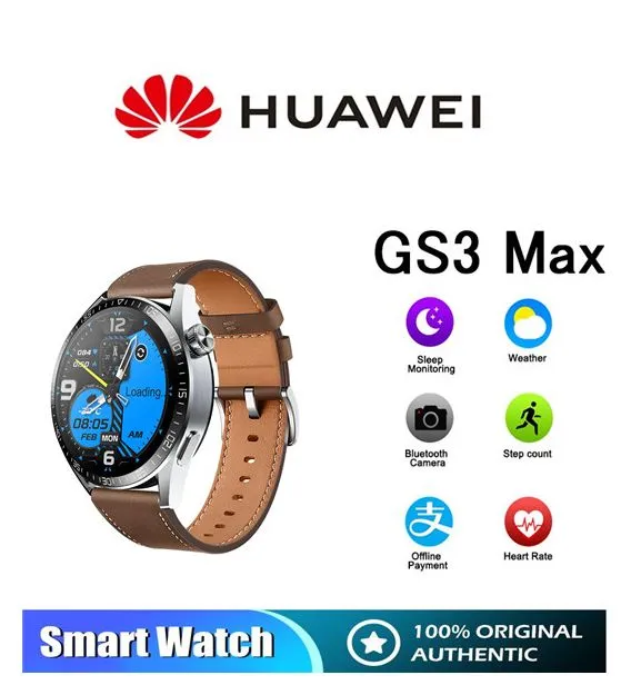 【Big Sale】HuaWei GS3 Max Smart watch 1.35-inch HD Round Screen ...