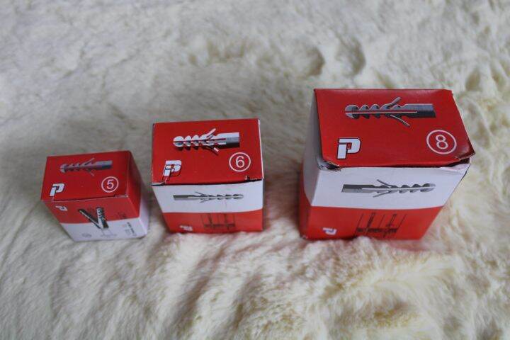 (PER BOX) Plastic tox expansion shield (#5 , #6 , #8) | Lazada PH