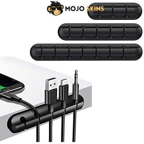 [MojoSkins] 3Clip/5Clip/7Clip Cable Organizer Silicone USB Cable Winder Desktop Tidy Management ...