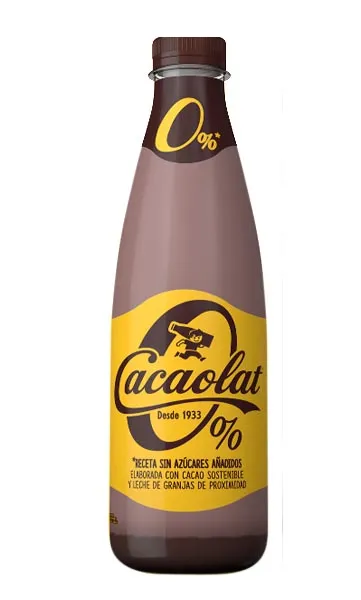 Cacaolat 1L Zero Zugar, Made from Sustainable Cacao, Made in Spain ...