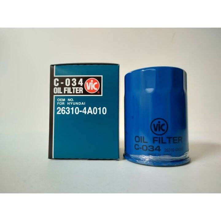 Authentic VIC C-034 Oil Filter Japan for Hyundai Starex/KC2700 | Lazada PH