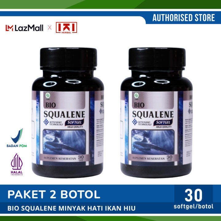 BIO SQUALENE PAKET 2 BOTOL - Minyak Ikan Hiu Omega 3 Asli Untuk Anak ...