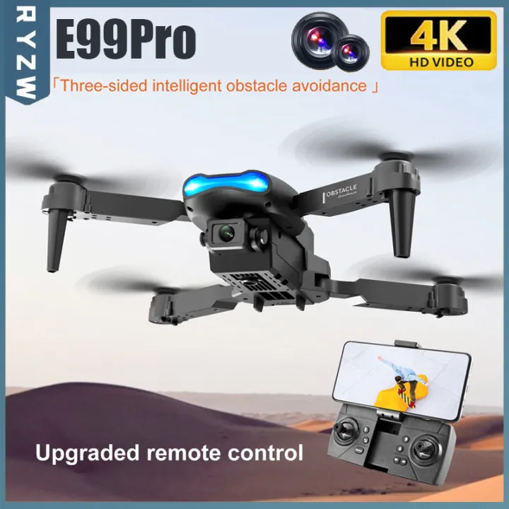 RC Drone E99 Pro Updated 4K HD Dual camera WIFI FPV Obstacle Avoidance Foldable Profesional RC ...