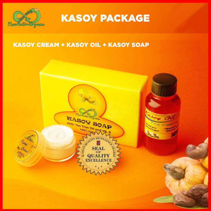 Kasoy Cream 5ml + Kasoy Soap + Kasoy Oil - For Mole, Warts, Skintag ...