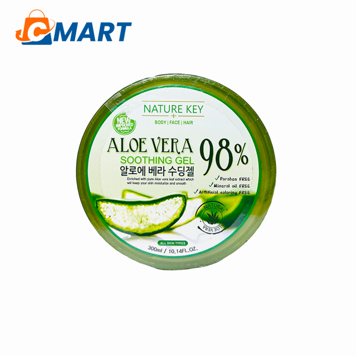 Nature Key Aloe Vera Soothing Gel 98% 300ml | Lazada PH