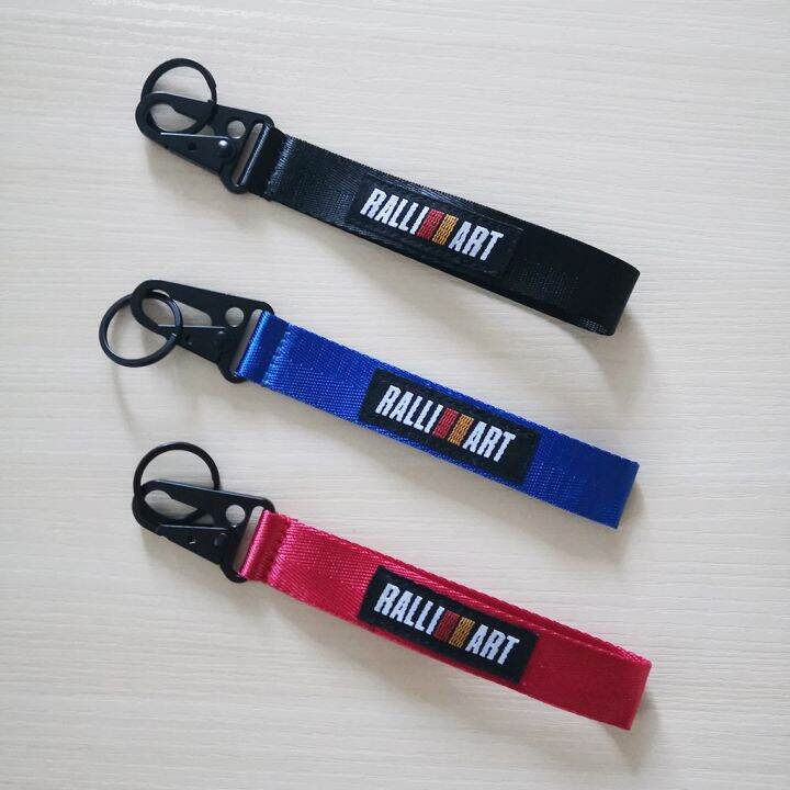 JDM Racing Mitsubishi Car Keychain Lanyard Metal Key Holder key Ring ...